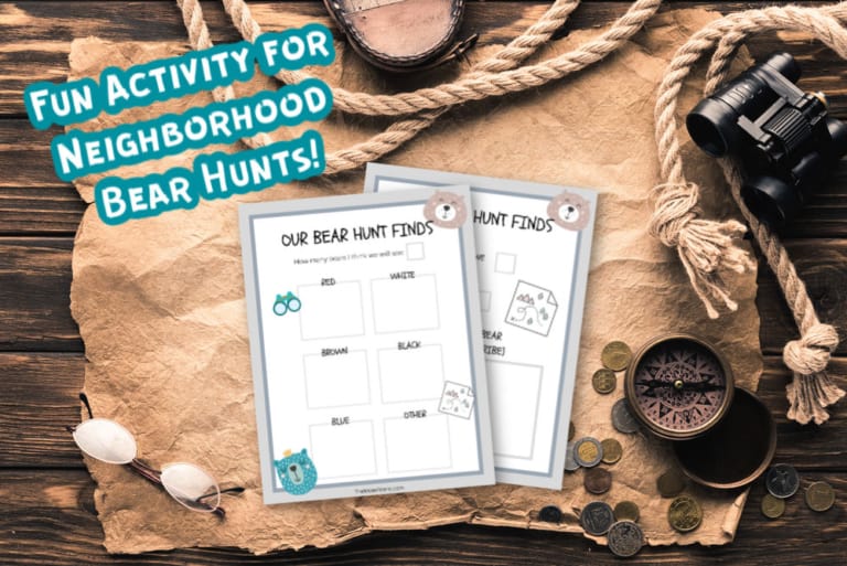 Neighborhood Bear Hunt Free Printable & Extension Ideas | The Mom Friend